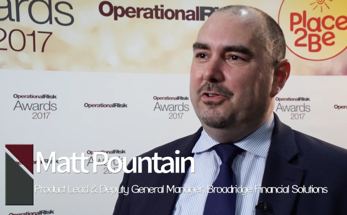Sponsored video: Matt Pountain, Broadridge Financial Solutions - Risk.net